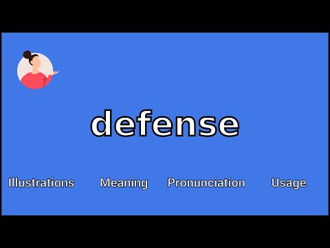 DEFENSE - Meaning and Pronunciation