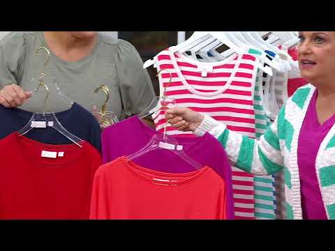 Belle by Kim Gravel Cape Cod Coastal Striped Sweater Tank on QVC