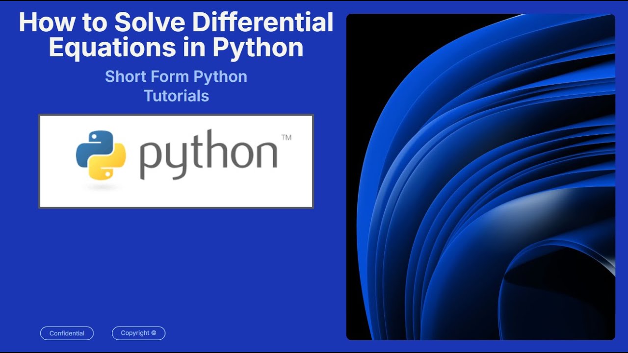 How to Solve Differential Equations in Python with SymPy | Beginner-Friendly Tutorial