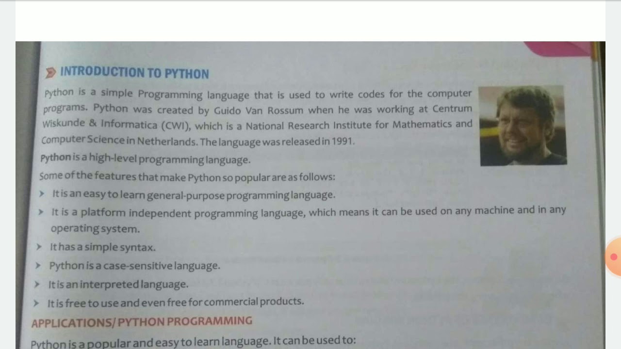 6TH COMPUTER CH-8 INTRODUCING PYTHON VIDEO - 2