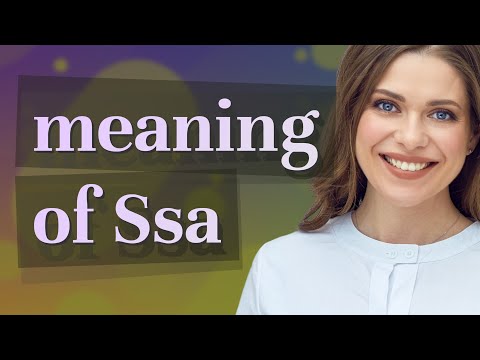 Ssa | meaning of Ssa