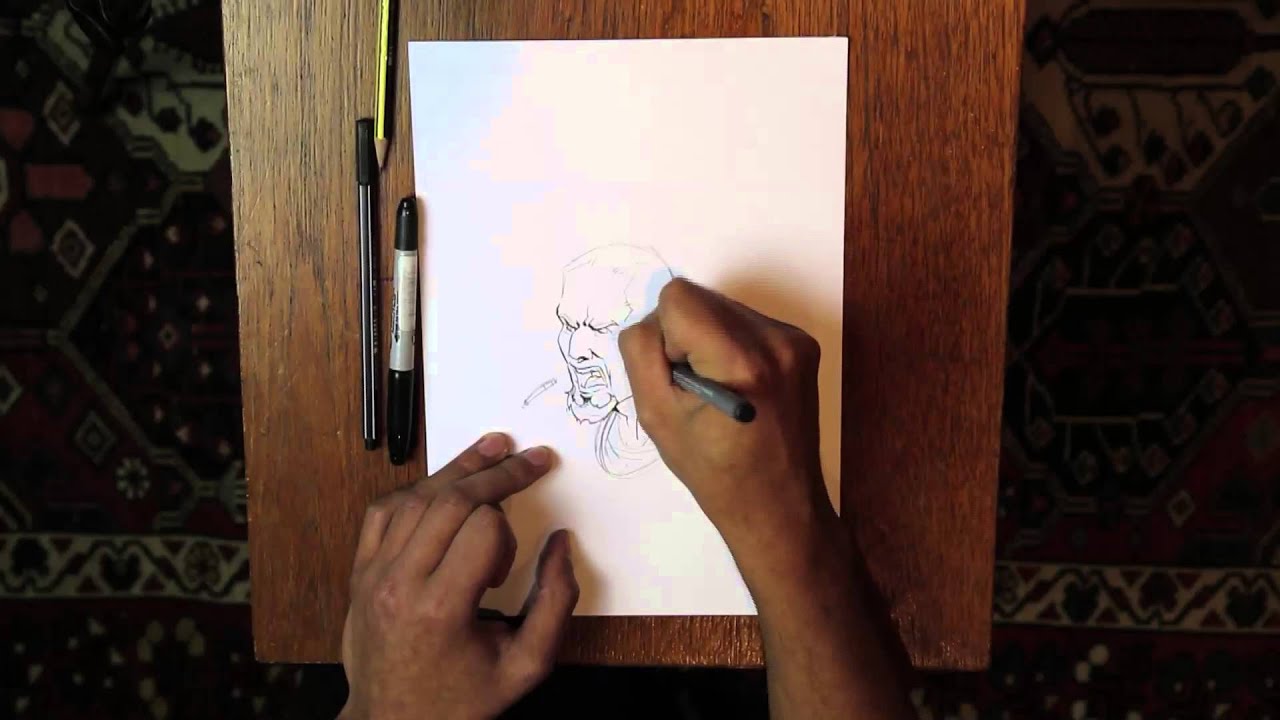John Aggs draws Peer aka Bumbo