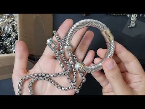Is it a REAL David Yurman?? Unboxing jewelry auction lot! Many AMAZING finds!