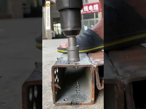 Thick steel hole saw