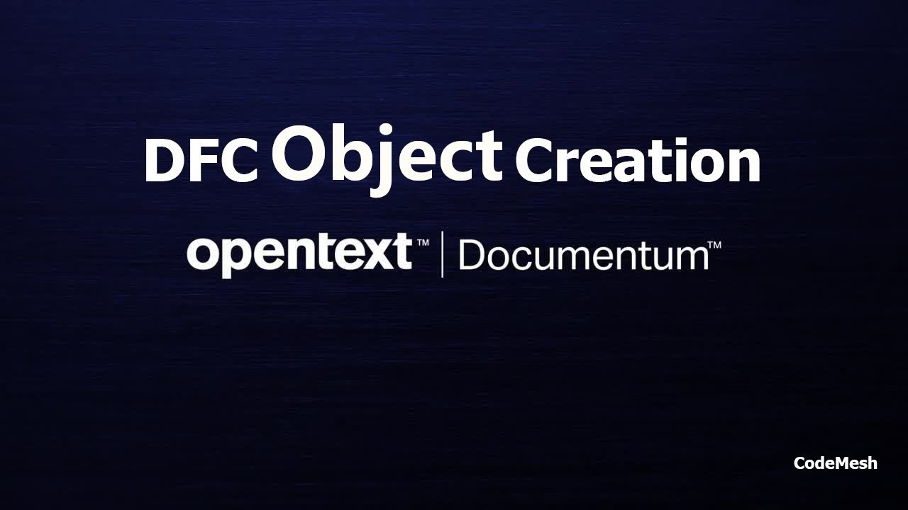 How to Create Sysobject by DFC Code Documentum | CodeMesh