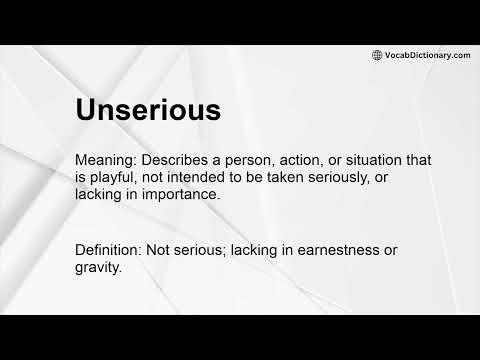 Unserious Meaning
