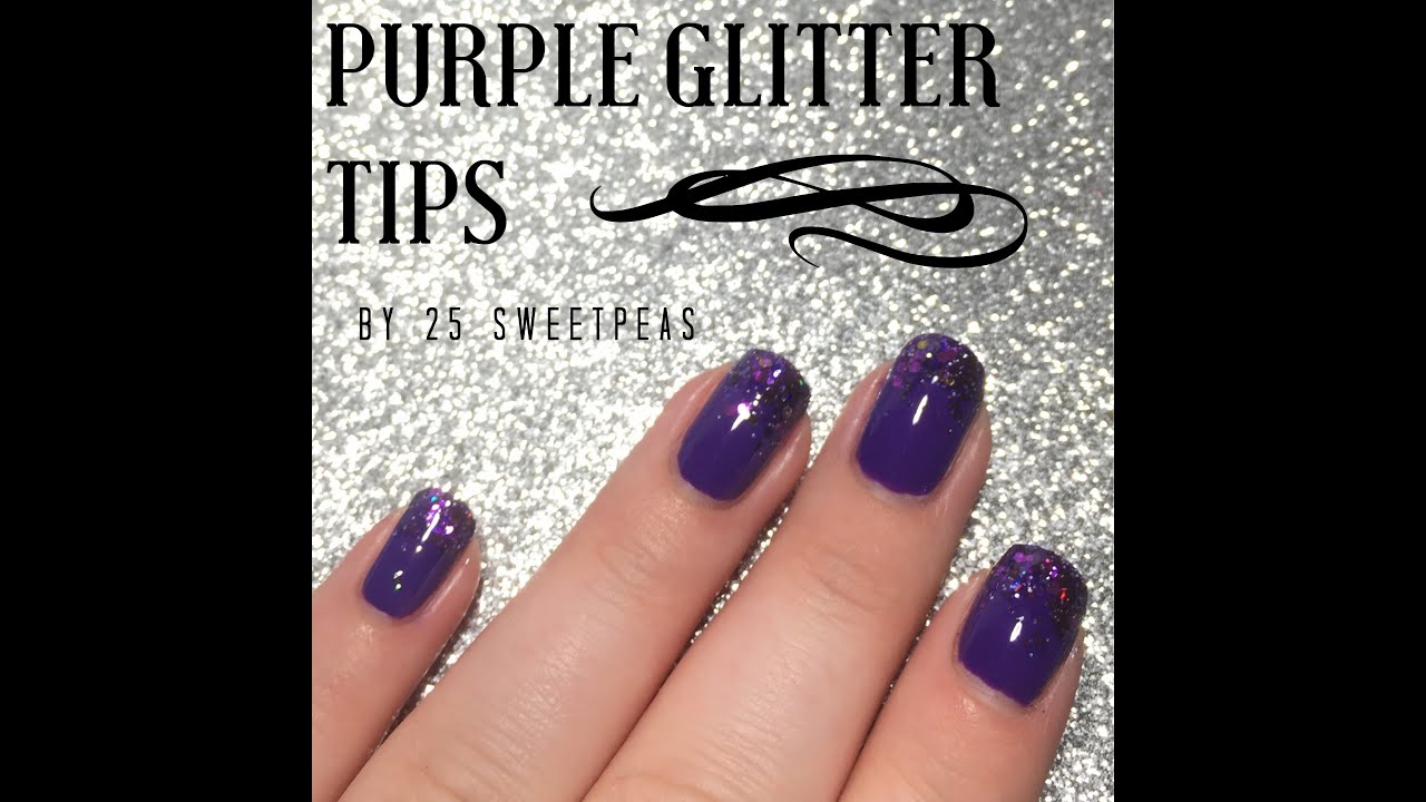 China Glaze Glittery Tip Nail Art Tutorial