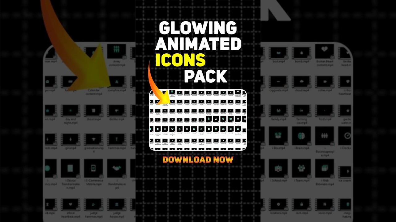 Glowing Animated Icons Pack Download Now!