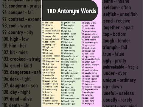 Most Important Antonyms For All Competitive Exam #antonyms