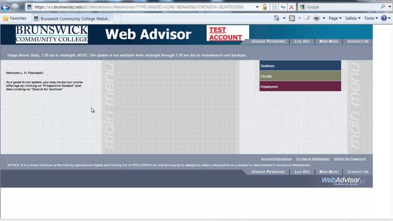Viewing Your Unofficial Transcript