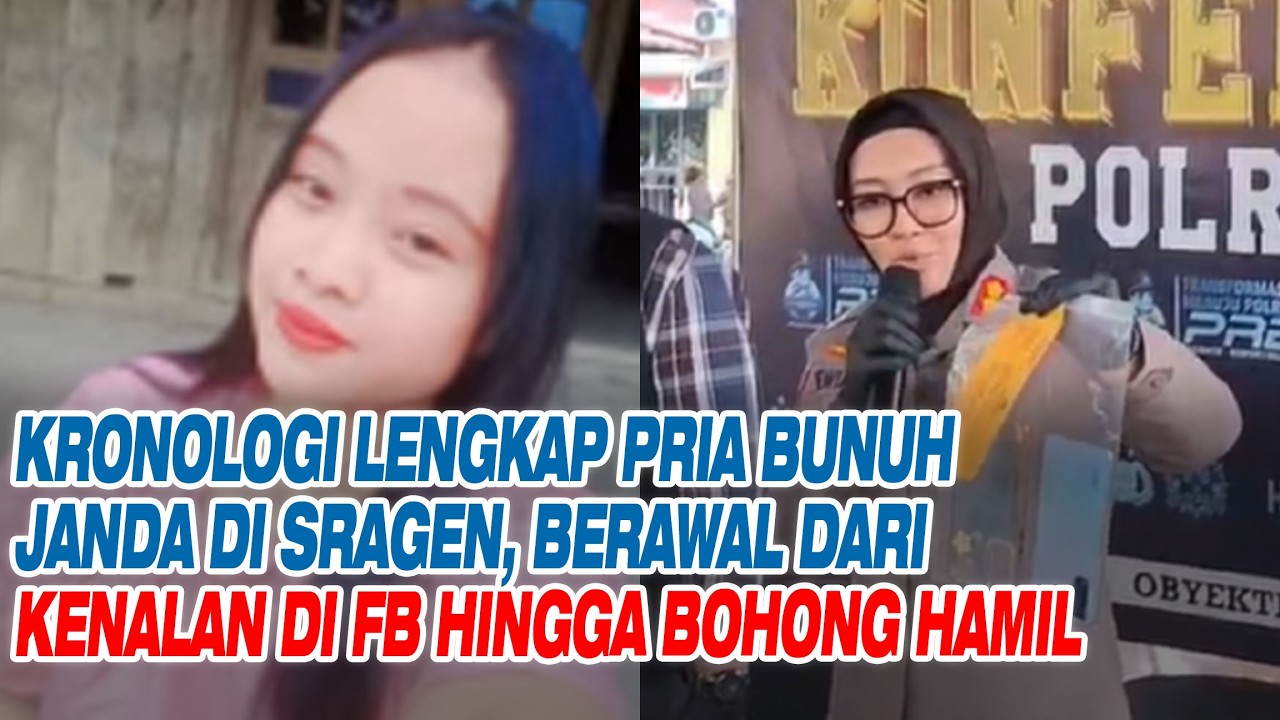 Kronologi Lengkap Pria Bunuh Janda di Sragen, Berawal dari Kenalan di FB Hingga Bohong Hamil