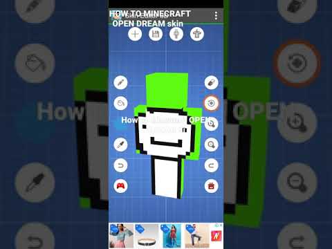 how to Minecraft free DREAM skin open 😱😱😱😱😱😱