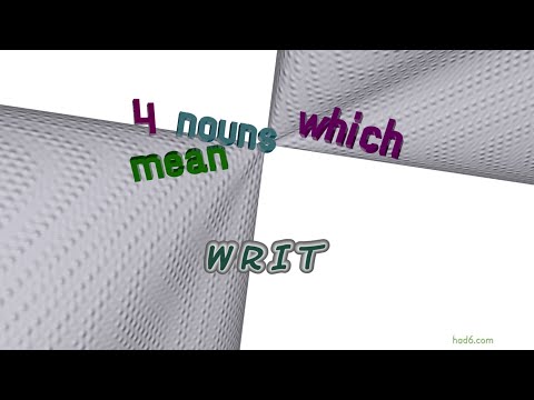 writ - 4 nouns which are synonyms of writ (sentence examples)