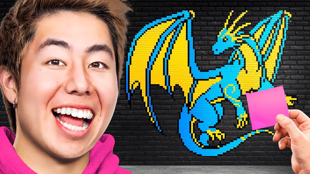 Best 100,000 Sticky Note Art Wins $5,000 Challenge!