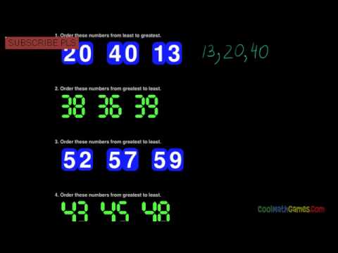 Cool math games Order numbers 100 max 2nd Grade