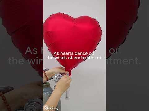 18 Inches Heart-Shaped Matte Foil Balloon- Let love fill your life