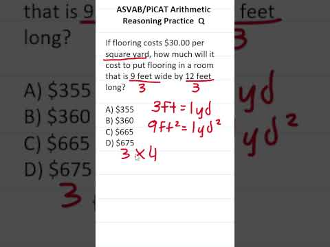 ASVAB/PiCAT Arithmetic Reasoning Practice Test Q: Conversions #acetheasvab w/ #grammarhero #afqt