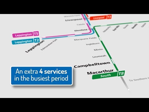 More services for Glenfield on the T2, T5 and T8 Lines from 26 November.