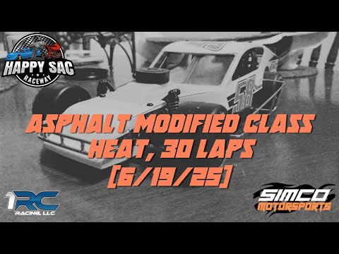 Happy Sac Raceway (Tuscaloosa) - 6/19/25 - 1RC Racing - Asphalt Modified Class - Heat