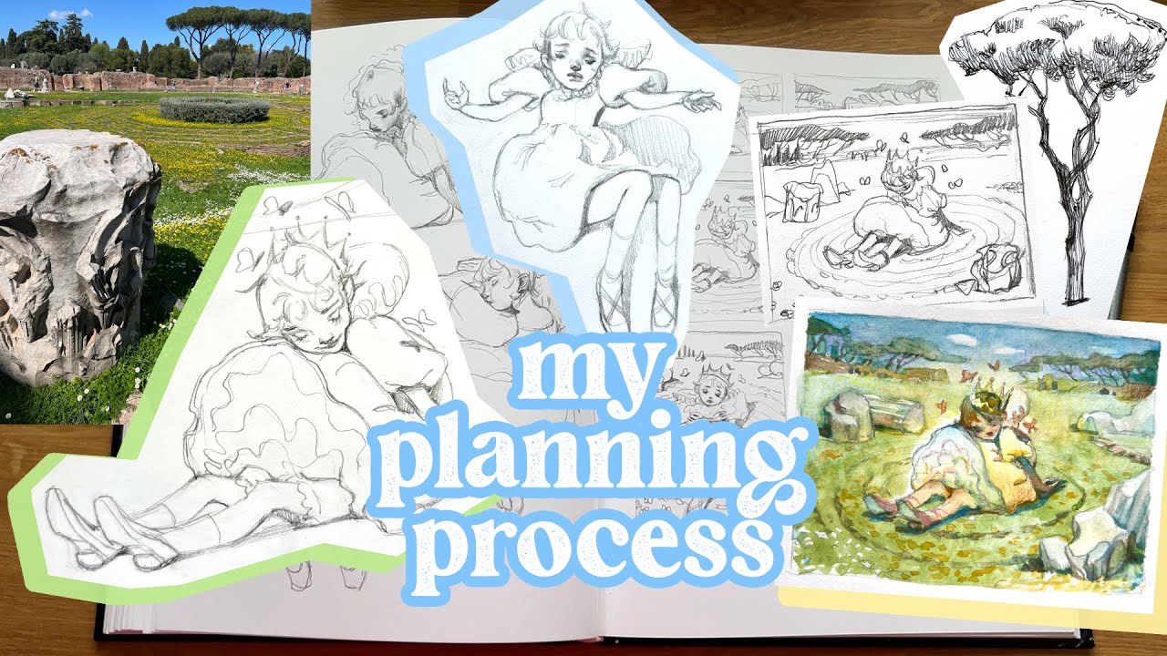 Plan your illustration like a PRO! ✍️ A deep-dive into my creative process ✨