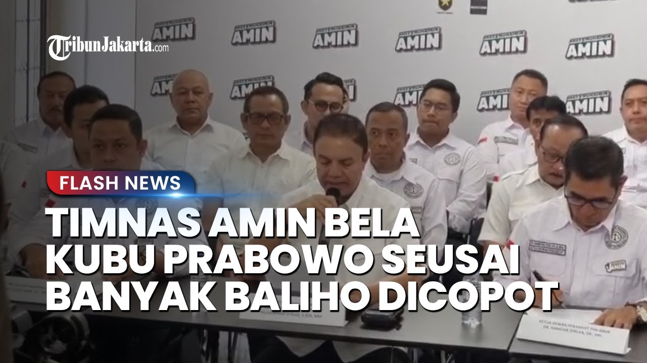 Soroti Baliho Prabowo-Gibran Banyak Dicopot Paksa, Timnas AMIN Minta ...