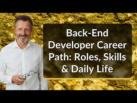 Back-End Developer Career Path: Roles, Skills & Daily Life
