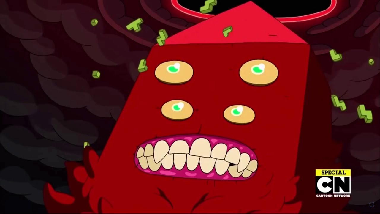 Adventure Time - Golb monochrome scene