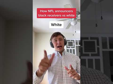 How NFL announcers talk about black vs white players #shorts