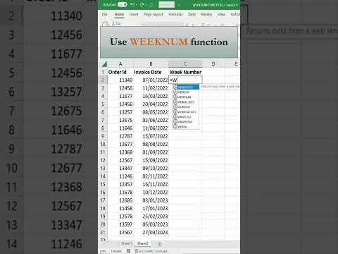 Finding Week Numbers for Dates in Excel