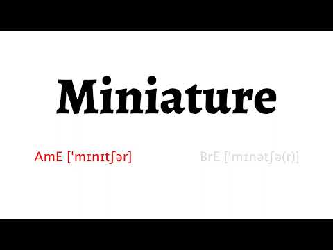 How to Pronounce miniature in American English and British English