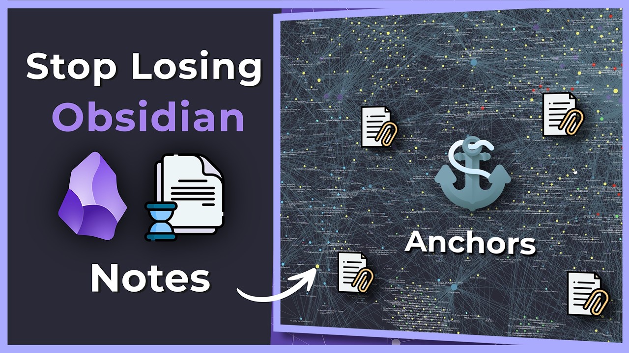 Stop Losing Your Obsidian Research Notes (The Anchor Method)