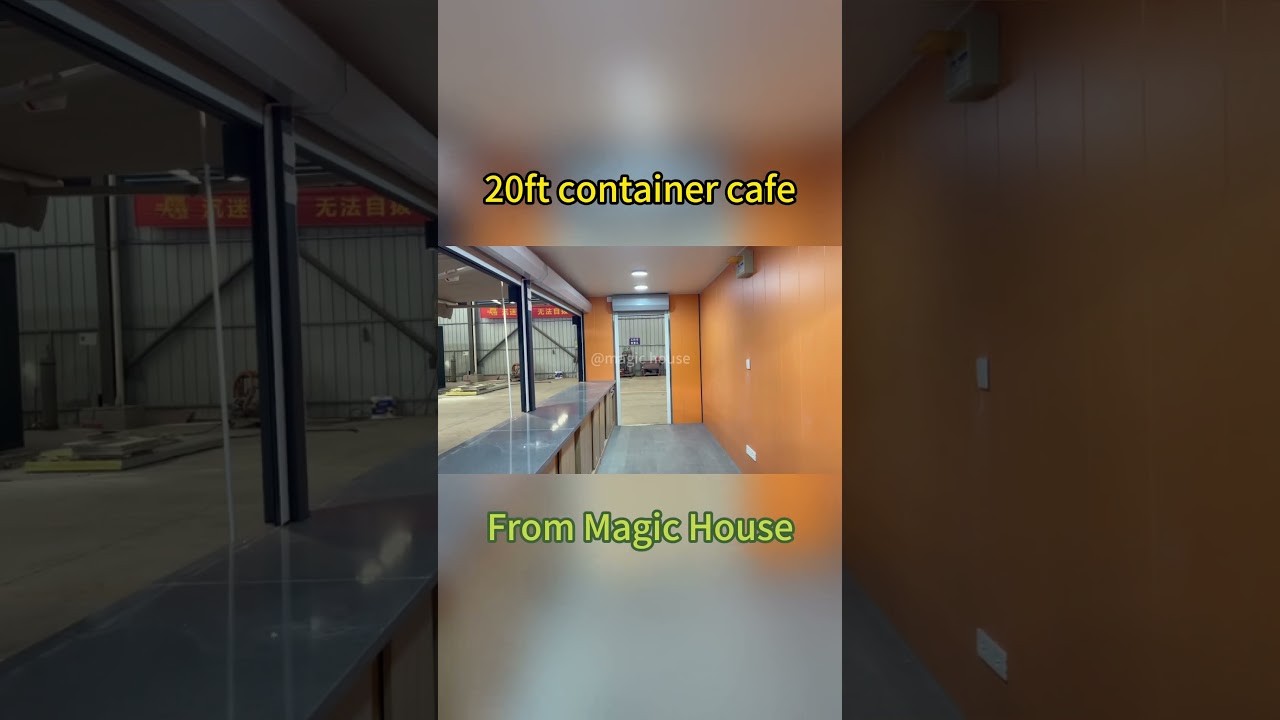 20ft container cafe，container shop，container coffee bar #containercafe #containershop