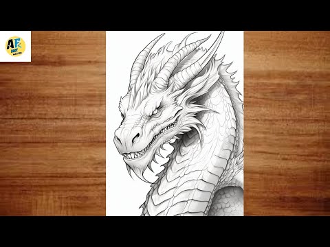 How To Draw Dragons with This Simple Trick! ||Dragon drawing step by step || easy drawing of dragon