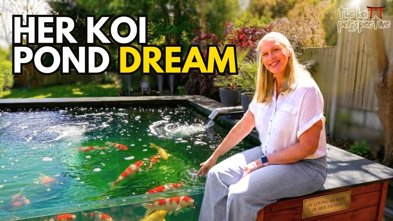 She Spent 30 YEARS Planning This Koi Pond 🤯