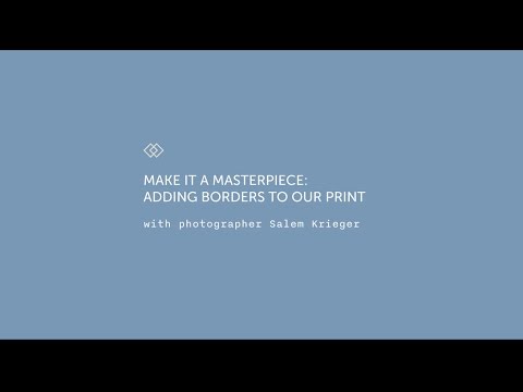 Adding a border to your MASTERPIX™ print