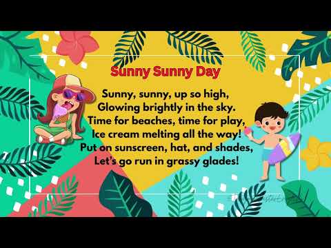 ☀️ Sing Along! 5 Sunny Summer Rhymes for Kids!