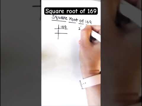 How to find square root of 169 / square root of 169 by prime factorization / #shorts / #shotsvideo