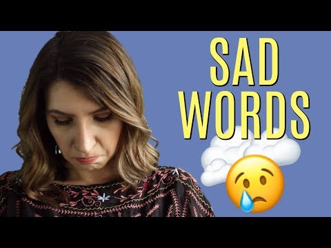 Useful Words & Synonyms on How to Say You're SAD ????