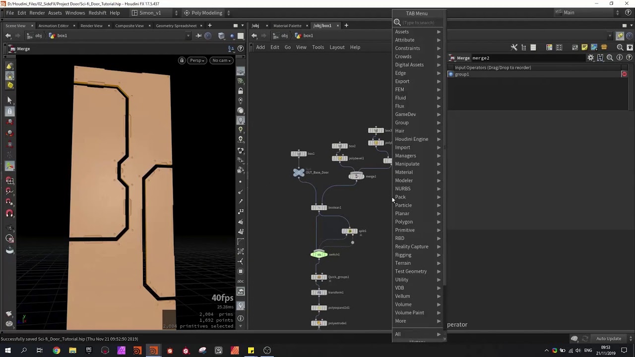 Sci-Fi Door Generator | Part 1 | Model the Door