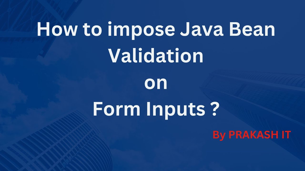 23-Java Bean Validation | Hibernate Validator | Form input validation | Spring MVC | Spring Tutorial