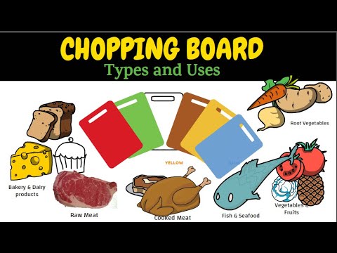 Types of chopping board//type of cutting board//chopping board used in kitchen//Kitchen training