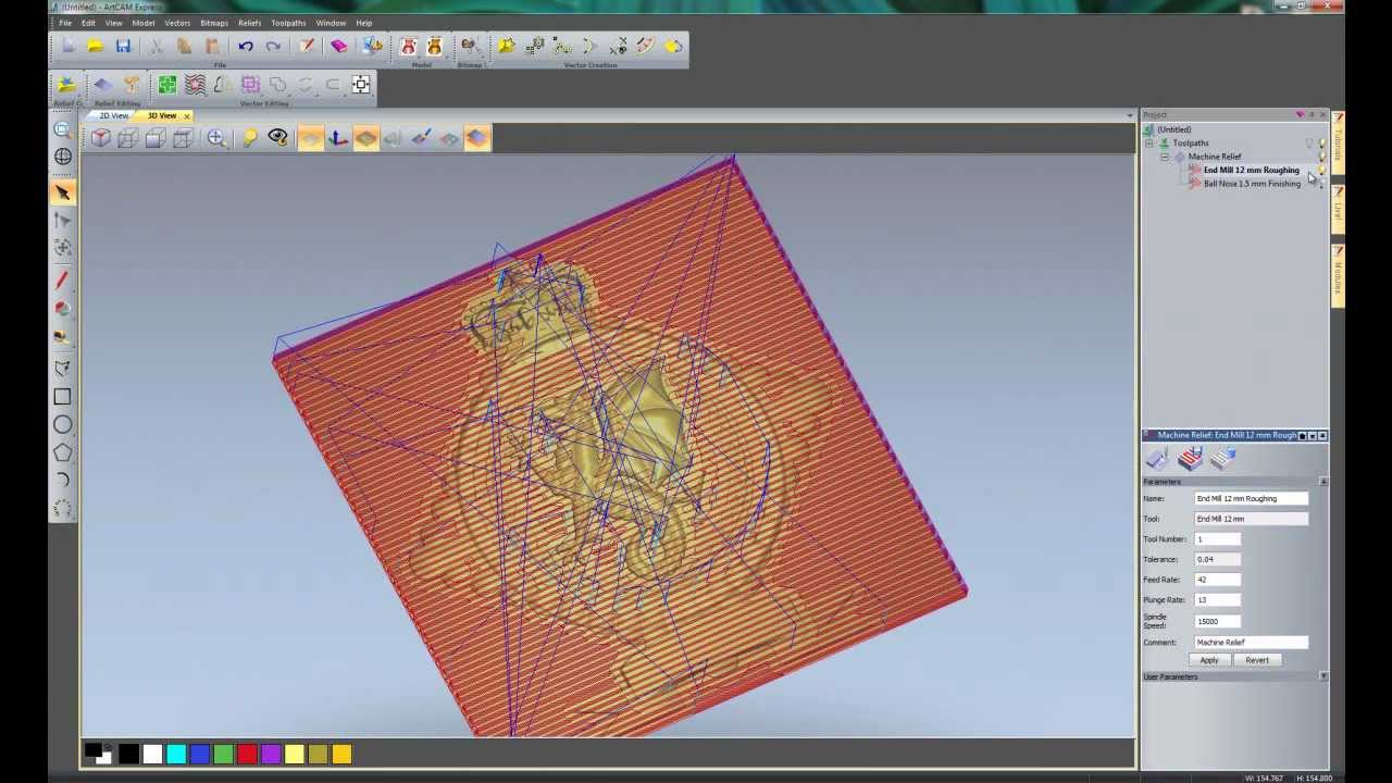 ArtCAM Express -  Using the Relief Clipart Library