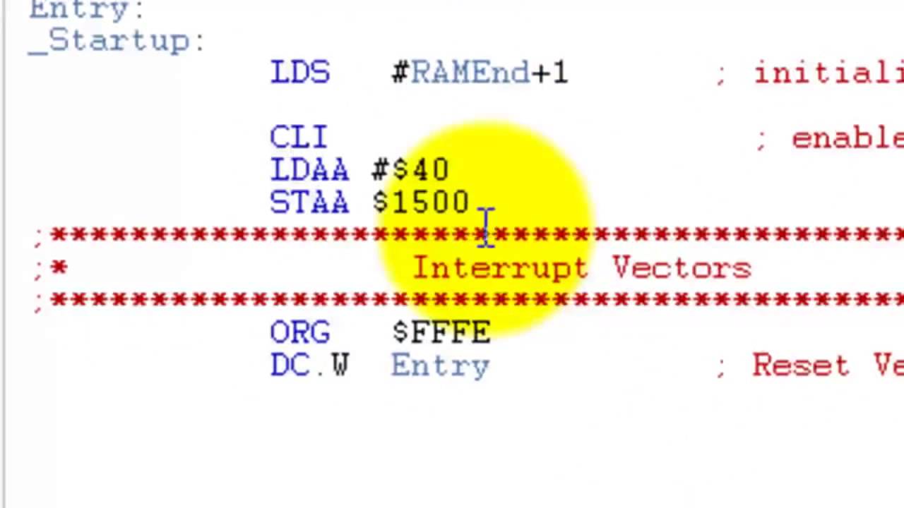 HCS12 9S12 Assembly  How To Use CodeWarrior