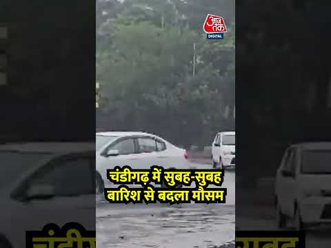 चंडीगढ़ में सुबह सुबह बारिश से बदला मौसम | Rain | Monsoon | Weather Update | #Shorts