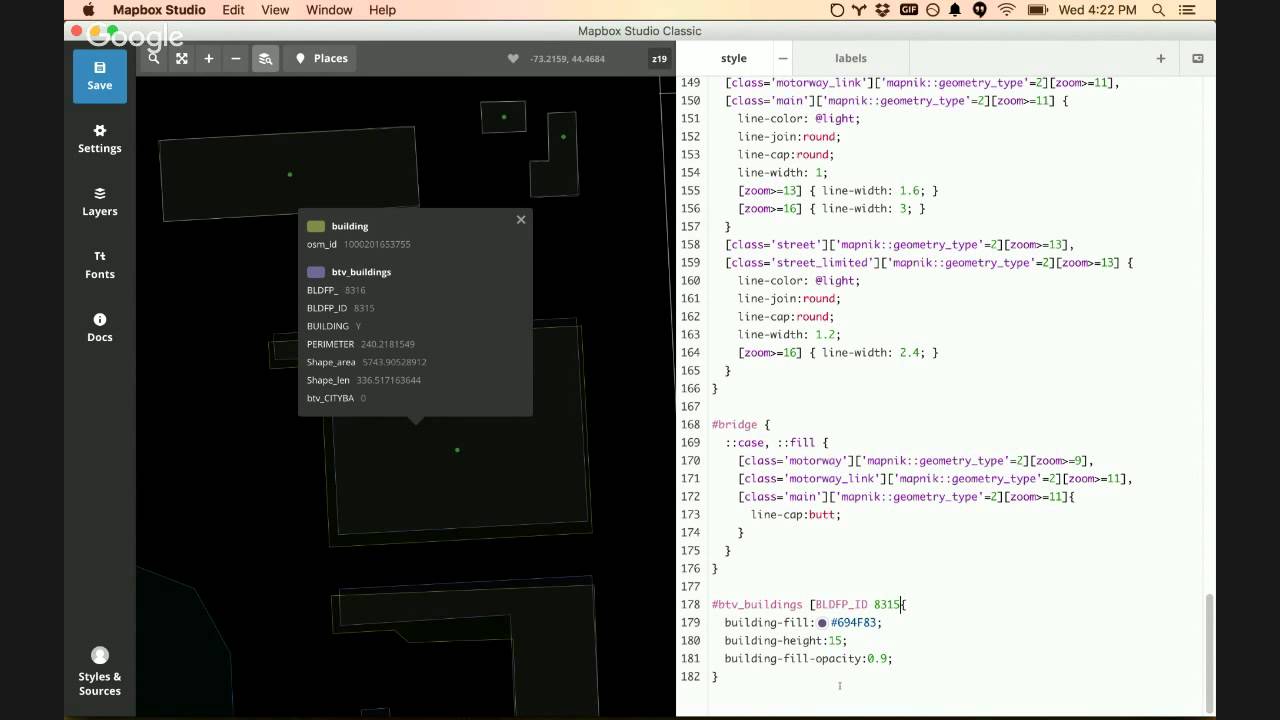 Mapbox Studio Classic - a simple static map