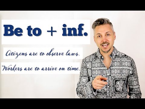 Lesson on how to use BE TO (Citizens are to observe laws of a country)
