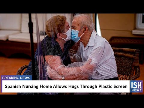 Spanish Nursing Home Allows Hugs Through Plastic Screen