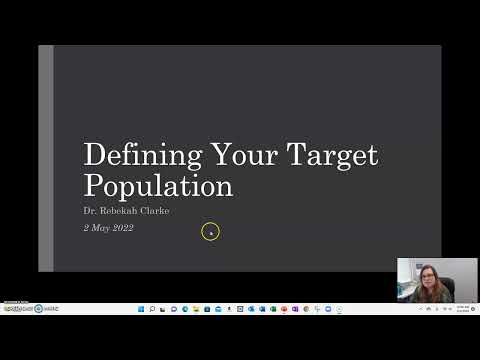 Defining Your Target Population