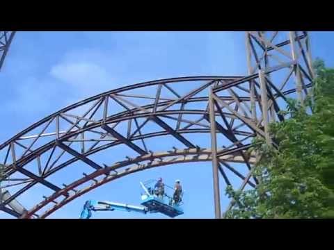 Goliath Zero G Roll Work From Camp Cartoon Six Flags Great America 5-24-14