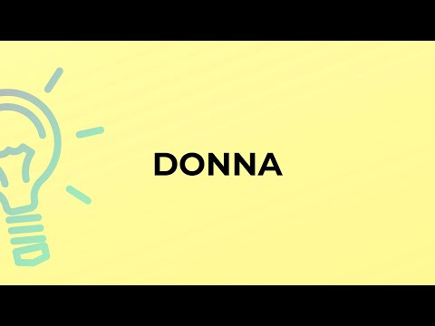 What is the meaning of the word DONNA?